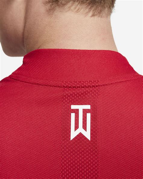 Nike Dri Fit Adv Tiger Woods Mens Mock Neck Golf Polo Nike Sa
