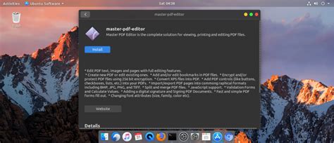 Install Master PDF Editor On Ubuntu Bionic Beaver Manjaro Dot Site