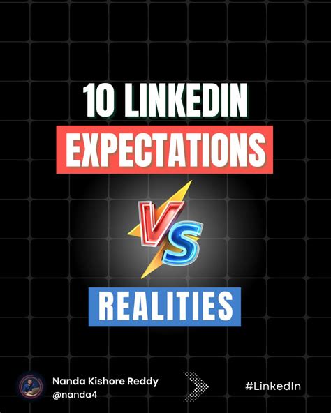 What Are 10 Linkedin Expectations Nanda Kishore Reddy Dammuru Posted On The Topic Linkedin