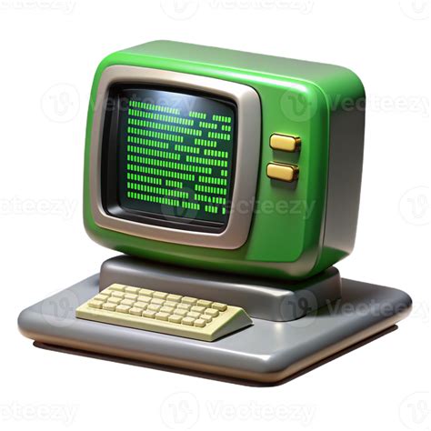Beautiful Traditional A Vintage Computer Terminal Displaying High Beautiful Traditional A Vintage Computer Terminal Displaying High