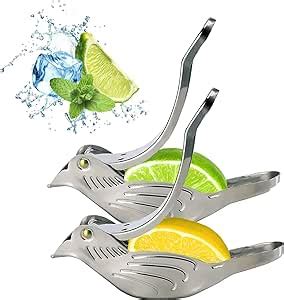 Amazon.com: OGWSRK Elegant Bird-Shaped Stainless Steel Manual Lemon and Lime Juicer, Portable ...