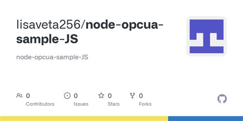 Github Lisaveta256node Opcua Sample Js Node Opcua Sample Js