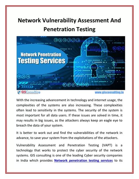 Ppt Network Vulnerability Assessment And Penetration Testing Powerpoint Presentation Id10484176