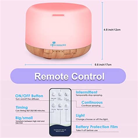 Diffuserlove Diffuser Essential Oil Diffusers 500ml Remote Control
