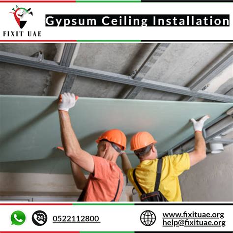 Gypsum Ceiling Installation 0522112800 FIXIT UAE