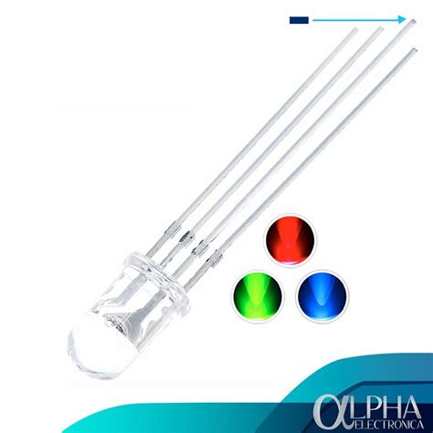 Led Rgb Cátodo Común De 5mm Electrónica Alpha Guatemala