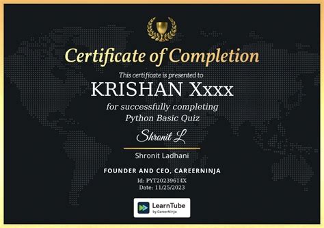 Krishan On Linkedin I Have Completed The Python Basic Quiz