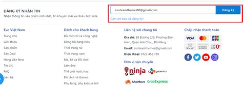 Giao diện Evo Market