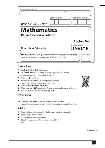 Gcse Maths Exam Style Paper Factorising Quadratics Teaching Resources
