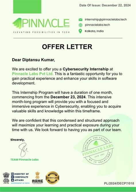 Diptansu Kumar On Linkedin Pinnaclelabs Internship