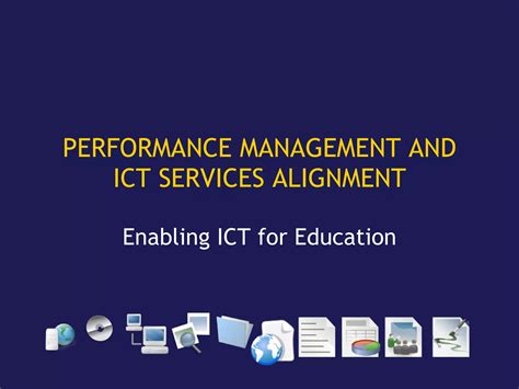 Performance Management And Ict Ppt Information Services Industry