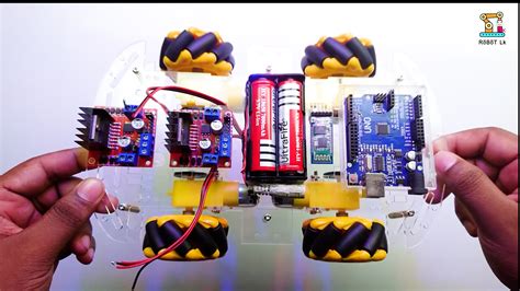how to build a mecanum wheels arduino robot car with bluetooth control robot lk