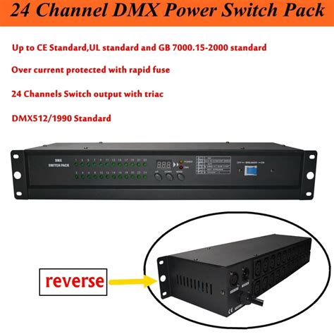 DMX Profession Controller Stage Lighting DJ Equipment DMX Power Switch Pack Customized 24
