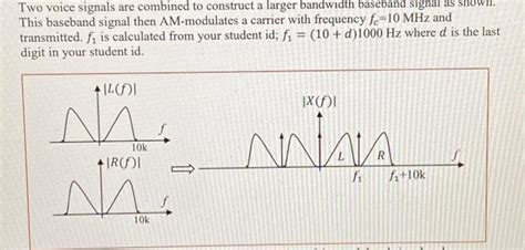 two voice signals are combined to construct a larger