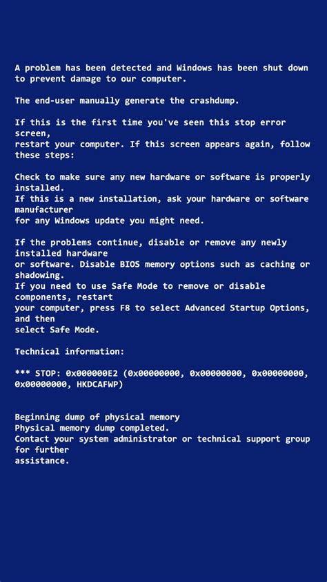 Blue Screen Of Death Wallpaper Hongkiat