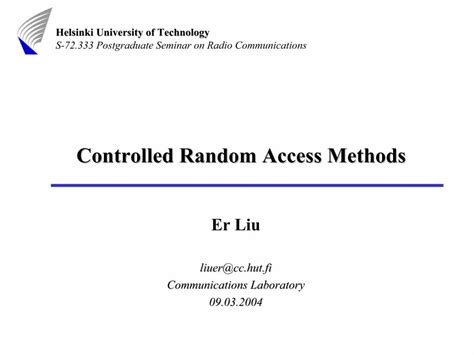 Pdf Controlled Random Access Methods Aalto University Dokumen Tips