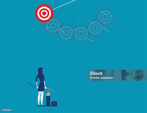 누락 된 대상 화살표를 촬영 하는 사업가 컨셉 비즈니스 벡터 일러스트입니다 겨냥에 대한 스톡 벡터 아트 및 기타 이미지 겨냥 기업 비즈니스 기업 재무와 산업 Istock
