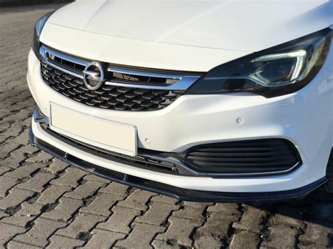 Front Splitter V Opel Astra K Opc Line Textured Our Offer Opel Astra K Mk