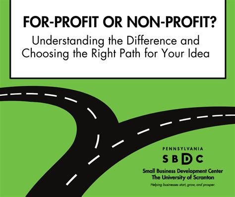 For Profit Or Non Profit Understanding The Difference And Choosing The