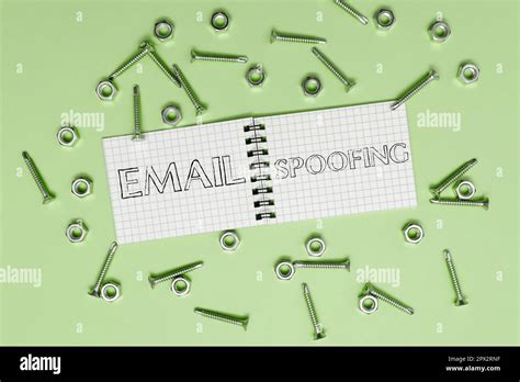 Conceptual Display Email Spoofing Word Written On Secure The Access