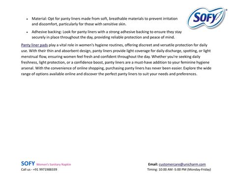 PPT Unraveling The World Of Panty Liners A Deep Dive Into Women S Essentials PowerPoint