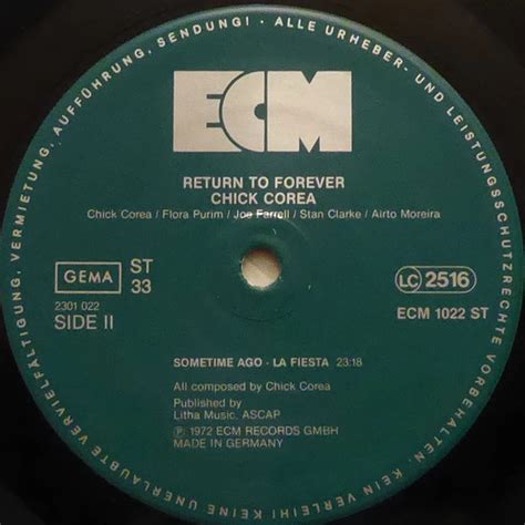 Chick Corea Return To Forever Vinyl Lp De Reissue Hhv