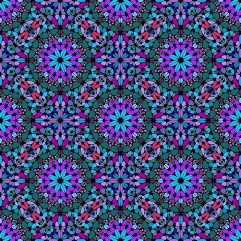 Premium Vector Seamless Geometrical Oriental Abstract Mosaic Pattern Background