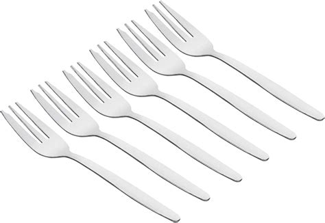 Kuchengabel 6er Set Edelstahl Dessertgabel Kleine Gabel Amazon De