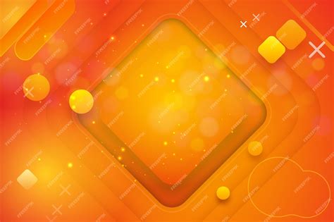 Premium Vector Minimal Geometric Background With Dynamic Square Design In Orange Gradient Color