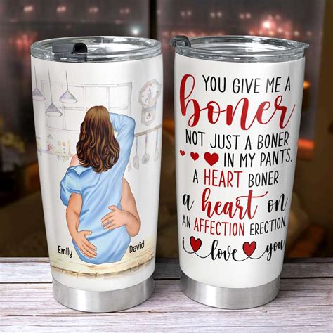 You Give Me A Boner Couple Make Love White Mug Goduckee