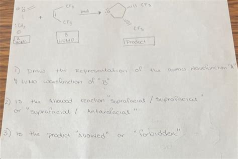 Solved 1 Draw The Representation Of The Homo Wavefunction