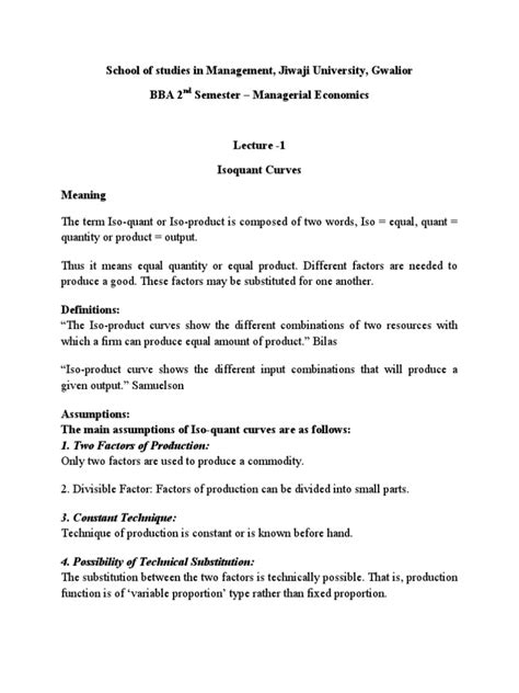 isoquant curves and economies of scale managerial economics pdf