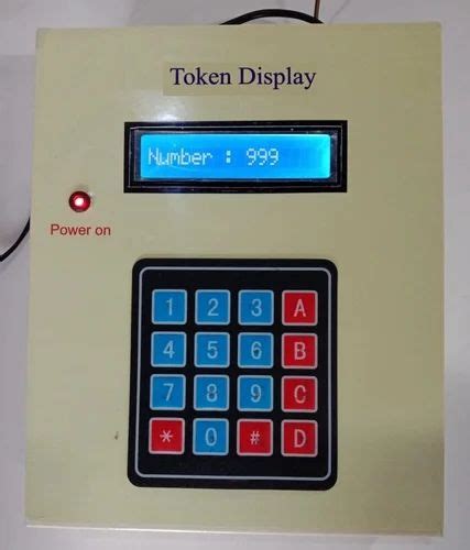 rudra white wireless token display system dimension 100 x 100 2 at