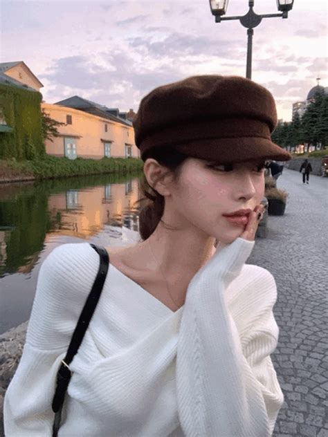 [강추 핏존예] 파리 둘레조절 헌팅캡 베레모 에이블리