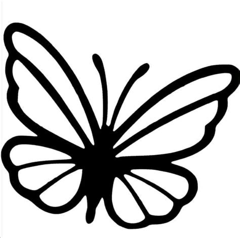 Molde De Borboleta Vazada Butterfly Stencil Butterfly Template The