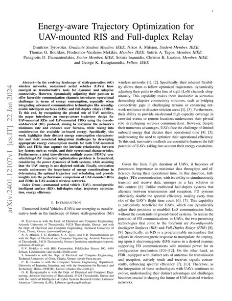 Pdf Energy Aware Trajectory Optimization For Uav Mounted Ris And Full