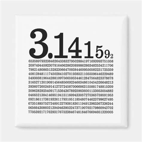 3 1415926 Pi Magnet Zazzle