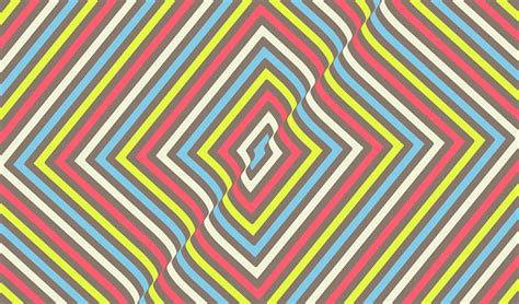 컬러 사각형의 광학 예술 그림입니다 줄무늬에 의한 기하학적 배경 브로셔 연례 보고서 잡지 포스터 프레젠테이션 전단지 또는 배너를 위한 3d 벡터 패턴 3차원 형태에 대한