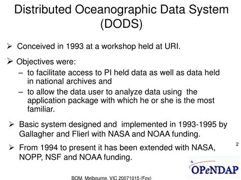 Ppt Opendap The Open Source Project For A Network Data Access