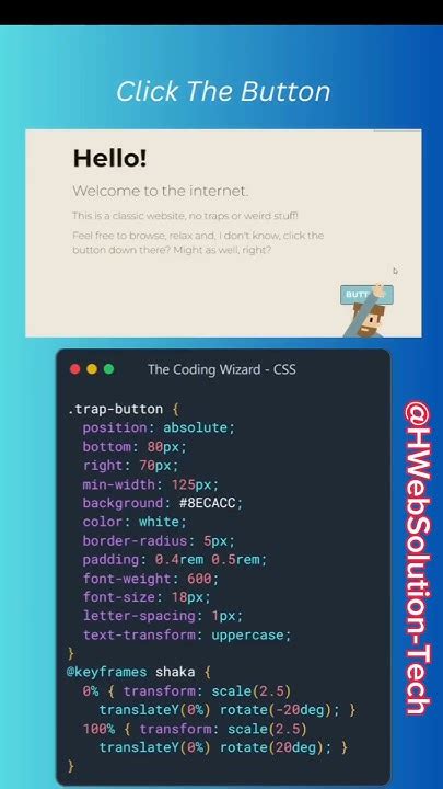 button animation css shorts viralshorts tricks youtube