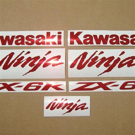 Kawasaki Ninja Zx6r Decal Etsy