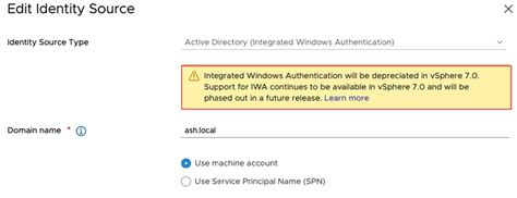 Switch Identity Source To Active Directory Over Ldap In Vsphere 7 0 Vmanalyst