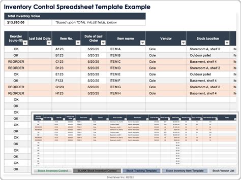 Free Inventory Tracking Spreadsheet Templates