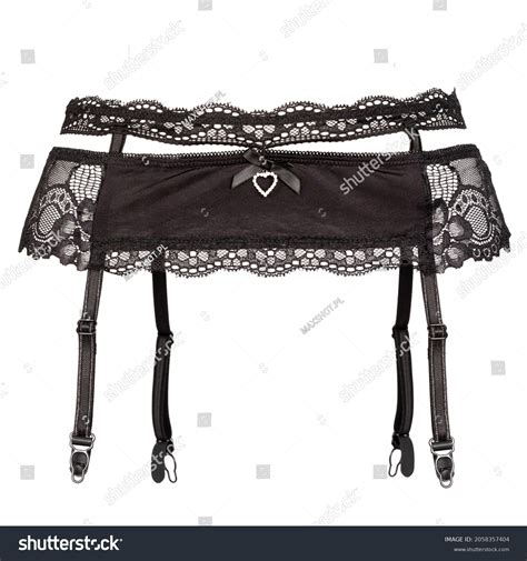 Sexy Suspender Belt Black On White Stock Photo Shutterstock