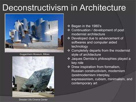 Deconstructivism Pptx