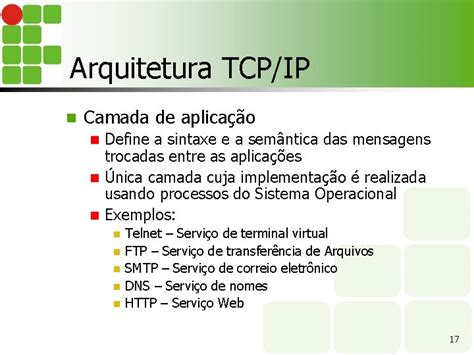 Arquitetura E Protocolos De Rede Tcpip Modelo Arquitetural