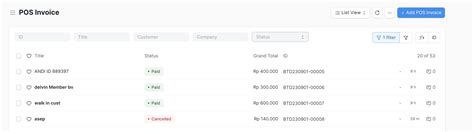 Erpnext Pos Invoice Status Filter Bug Erpnext Frappe Forum
