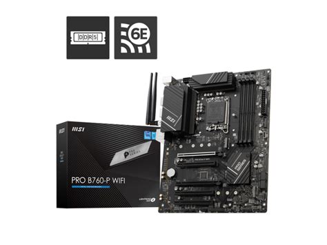 MSI B760 P Pro WiFi DDR5 Intel LGA 1700 ATX Motherboard Newegg Com