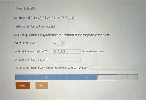 Solved Jump To Level Numbers Chegg Com