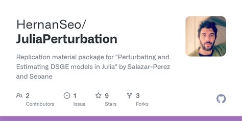 GitHub HernanSeo JuliaPerturbation Replication Material Package For Perturbating And